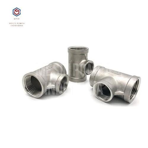 Jual V-SOK TEE / REDUCER TEE DRAT STAINLESS SS304 1 x 1/2 x 1 ...