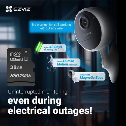Jual EZVIZ CB1 2MP Tahan Baterai 40 Hari Smart Home Battery Camera type ...
