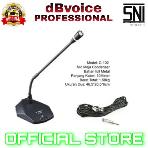 Jual mic meja condenser db voice c 102 mic rapat microphone conference - Jakarta Barat ...