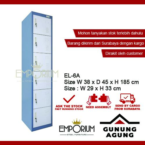 Jual Loker Besi Karyawan 6 Pintu EL-6A - Locker Besi Emporium - Kota ...
