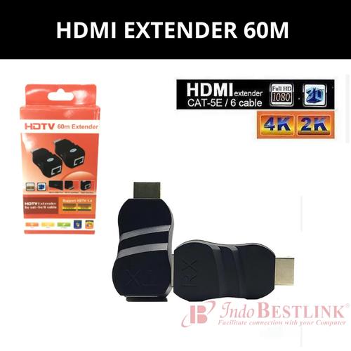 Jual HDMI EXTENDER HDMI EXTENSION KABLE LAN ETHERNET 60M RJ45 KECIL ...