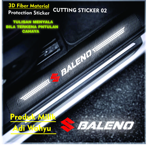 Jual PROMO STICKER SILL PLATE KARBON 3D MOBIL SUZUKI BALENO STICKER ...