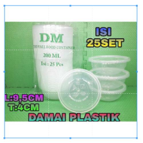 Jual THINWALL DM 200Ml MANGKOK MAKAN BOWL BULAT PLASTIK MANGKOK ES ...
