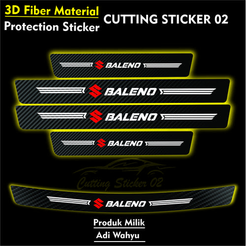 Jual PROMO STICKER SILL PLATE KARBON 3D MOBIL SUZUKI BALENO STICKER ...