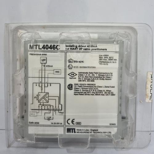 Jual EATON MTL4046C ISOLATING DRIVE 4/20MA FOR HART I/P VALVE ...