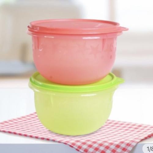 Jual Tupperware Promo Twinkle Bowl ( Mangkok ) Anti Tumpah - Merah Muda ...