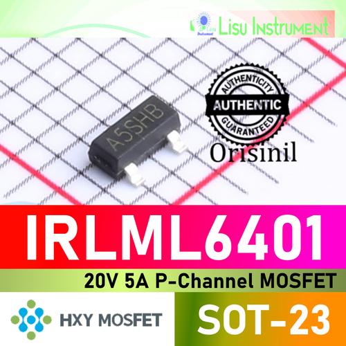 Jual IRLML6401 20V 5A P-Channel MOSFET 6401 A5SHB SOT-23 HXY ORIGINAL ...