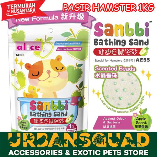 Jual ALICE SANBBI BATHING SAND PASIR MANDI HAMSTER AROMA APEL 1KG ...