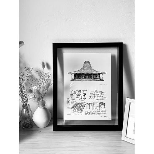 Jual CETAKAN SENI A4 | RUMAH ADAT NUSANTARA | HIASAN DINDING - Kebaya ...