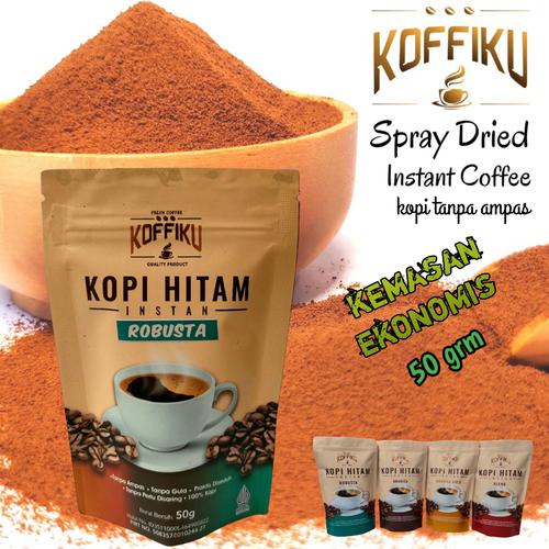 Promo KOFFIKU Robusta kopi instan tanpa ampas kemasan ekonomis 50grm ...