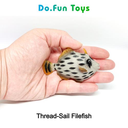 Jual Thread-sail Filefish Animal Figure/ Miniatur Mainan Ikan Filefish ...