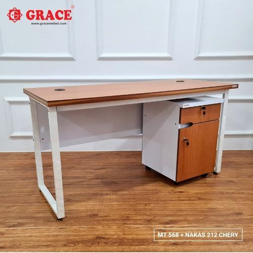 Jual MEJA TULIS 140 x 60 x 74 CM/MEJA KANTOR/MEJA TULIS/MEJA GRACE - MT 568 SET, PASANG SENDIRI ...