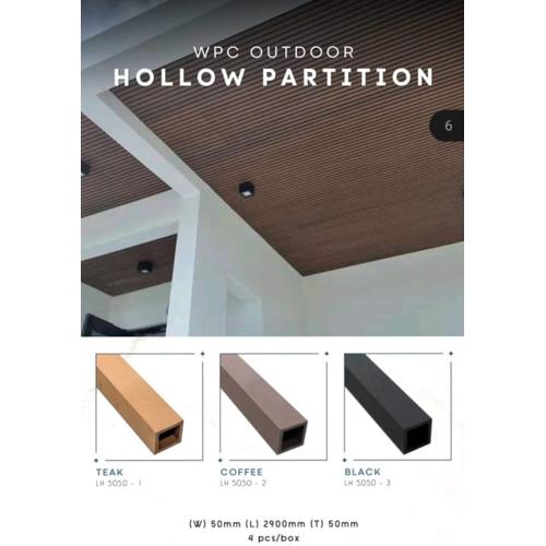 Jual WPC Outdoor Holo Partisi /Wall Panel Hollow Partition/Penyekat ...