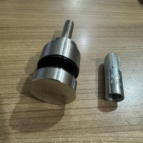 Jual Adjustable Glass Holder Railing Glass Hole 13 Mm With Dinaset 16 ...