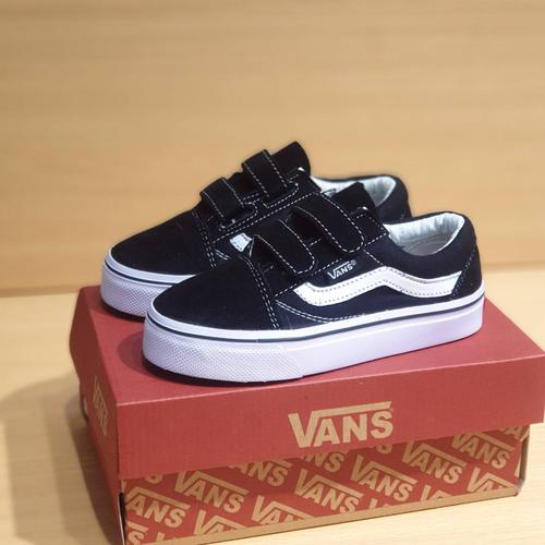 Promo Sepatu Anak Vans Old Skool Kids Hitam Sepatu TK PAUD Hitam - 34 ...