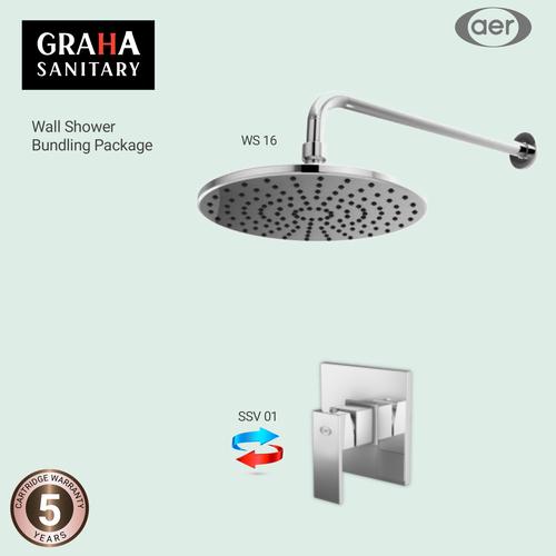 Jual AER BUNDLING WALL SHOWER PANAS DINGIN MIXER WS 16 + SSV 01 - Kota Surabaya - Graha Sanitary ...