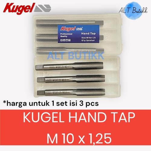 Jual KUGEL HAND TAP M10 x 1.25 |ALAT PEMBUAT DRAT BAUT MATA TAP M 10 x 1,25 - Jakarta Utara ...