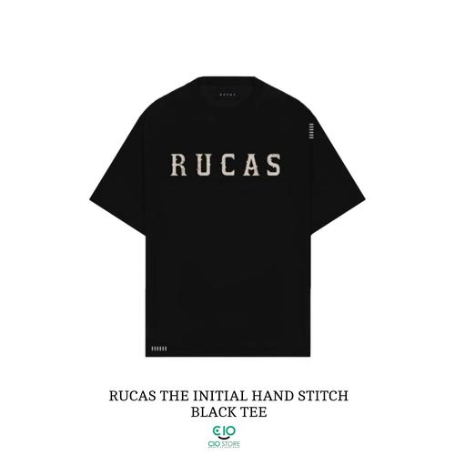 Jual Rucas The Initial Hand Stitch Black Tee Original - Initial - Kab ...