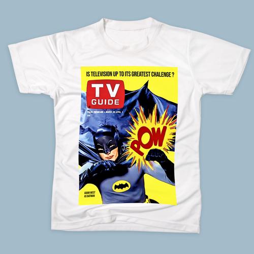 Jual Kaos Distro Nostalgia Film Jadul ~ Adam West Batman TV Guide (1966 ...