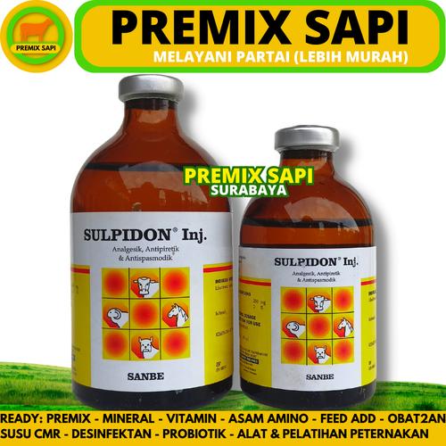 Jual SULPIDON 100 ML & 50ml Obat Pereda Sakit Hewan Analgesik ...