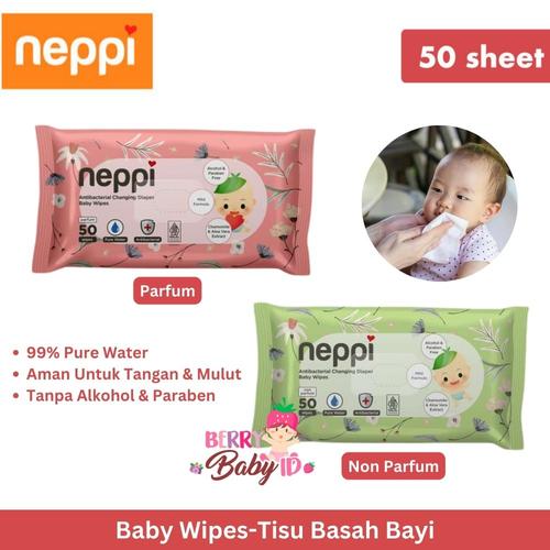 Jual Neppi Antibacterial Changing Diaper Baby Wipes Tisu Basah Bayi ...