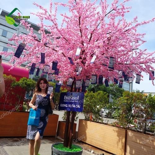 Jual Pohon Hias Artificial Besar 3M Tanaman Hias Sakura Pink Buatan ...