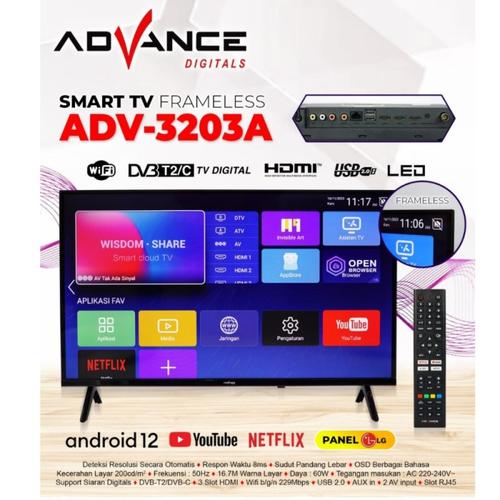 Promo Televisi Android Advance ADV-3203A Digital 32" HD Cicil 0% 3x ...