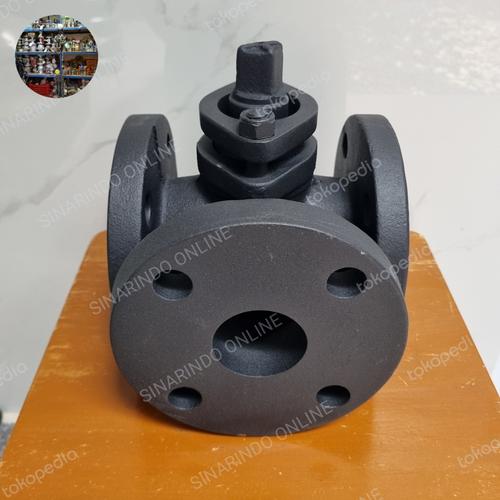 Jual PLUG KRAN VALVE 2 " INCH DN 50 CABANG 3 10K KRAN ASPAL THREE WAY ...