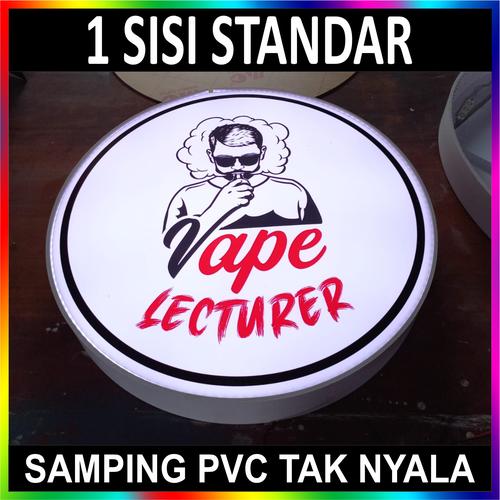 Jual Neon Box Bulat 2 Sisi Nyala LED Full Acrylic dan PVC Premium Murah ...