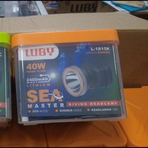 Jual senter kepala selam Luby L1815K 40watt cahaya kuning L1815 K L ...