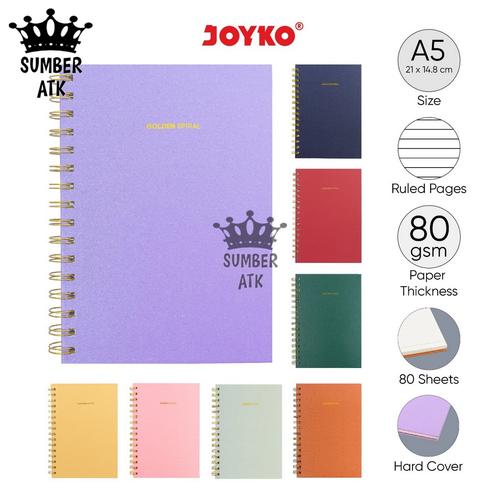 Jual Buku Tulis Catatan Bergaris Spiral Ruled Notebook Joyko NB-721 A5 - BEIGE - Jakarta Barat ...