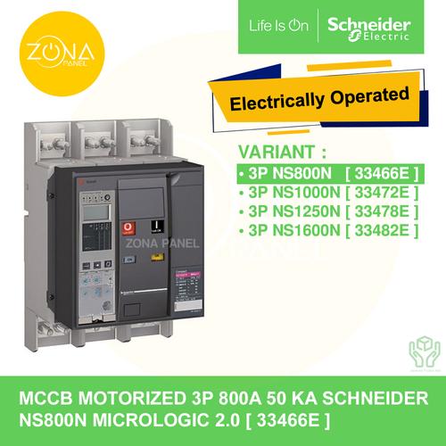 Jual MCCB SCHNEIDER MOTORIZED ELECTRICAL NS800N 3P 800A MIC2.0 33466E - Jakarta Pusat - ZONA ...