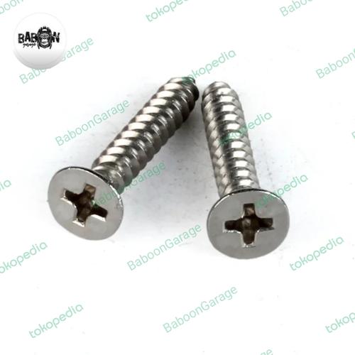 Jual sekrup FAB ss #8/skrup FH stainless kepala 8/Tapping JF 8/Sekrup JF #8 - 8x1/2 - Kota ...