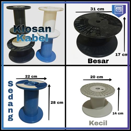 Jual Klosan Bobin Plastik Rollan Gulungan Kabel - Klosan Besar ...