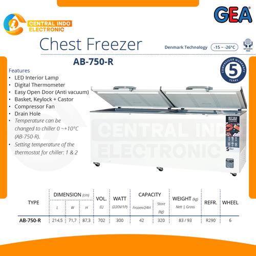 Jual GEA CHEST FREEZER AB 750 R 700 LITER FREEZER BOX - Kota Tangerang ...