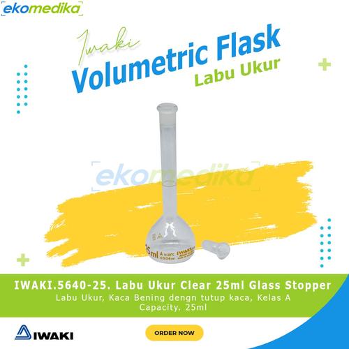 Jual IWAKI.5640-25. Labu Ukur Clear 25ml Glass Stopper | Volumetric Flask - Jakarta Timur - EKO ...