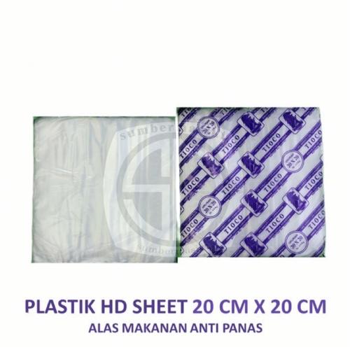 Jual Plastik HD Sheet Tioco Anti Panas 20x20cm / HD Sheet Alas Makanan ...