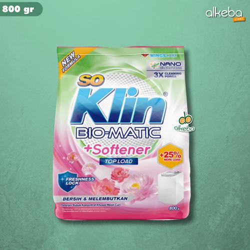 Jual So Klin Detergent Bio-Matic +Softener Front Load 800g - Jakarta ...