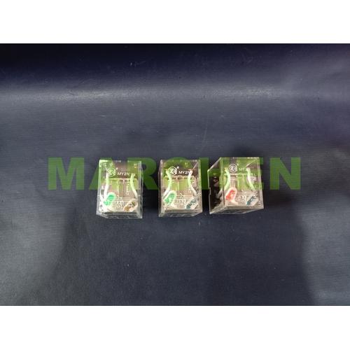 Jual RELAY MY2 MY2N + LED 8P TUMPUL 12V DC / 24V DC / 220V AC | MERK ZN ...