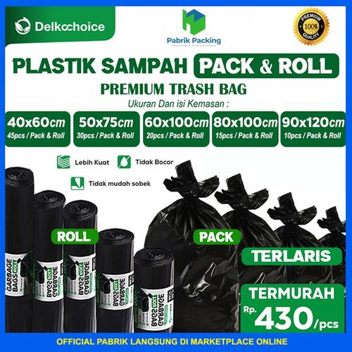 Jual Kantong Plastik Sampah 40x60 | Trash Bag Hitam Premium Tebal Dan ...