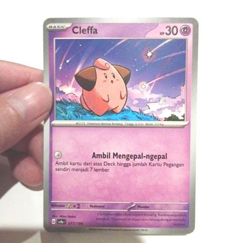 Jual Cleffa sv4a 077/190 Harta Berkilau ex Pokemon TCG Indonesia ...