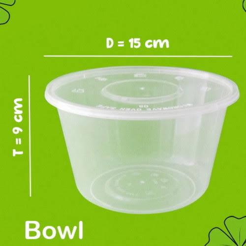 Jual Cup Mangkok 1000ml/Lunch Box Plastik/Thinwall 1000ml/Food ...