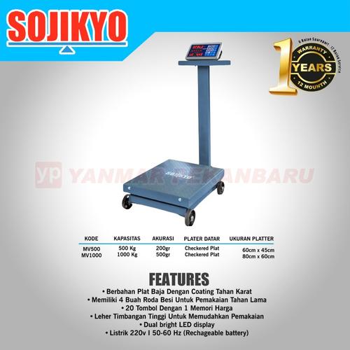 Jual Timbangan Duduk Digital / Movable Scale 1000 Kg SOJIKYO MV-1000 - Kota Pekanbaru - Yanmar ...
