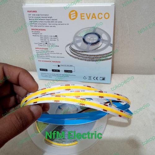 Jual EVACO LED Strip COB 12V Indoor / Strip Light COB 12V IP20 5M ...