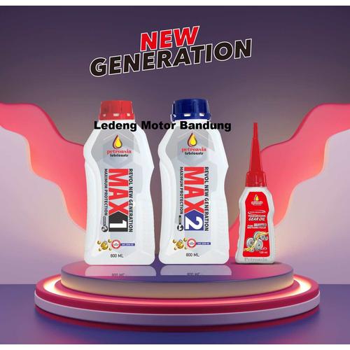 Jual Petroasia MAX1 Bebek MAX2 Matic 20W40 Oli 800ml Revol MAX 1 or 2 ...
