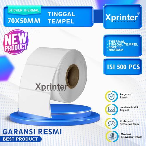 Jual Xprinter Sticker Thermal 70X50MM Label Printer Barcode Tinggal ...