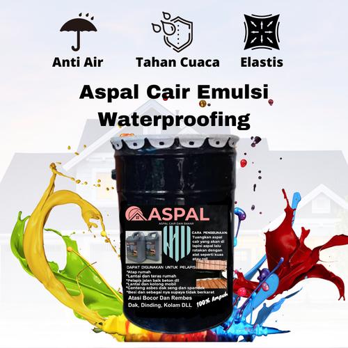 Jual Aspal Cair/Bitumen 5 Kg Untuk Menambal/Melapisi Genteng Atap Bocor ...