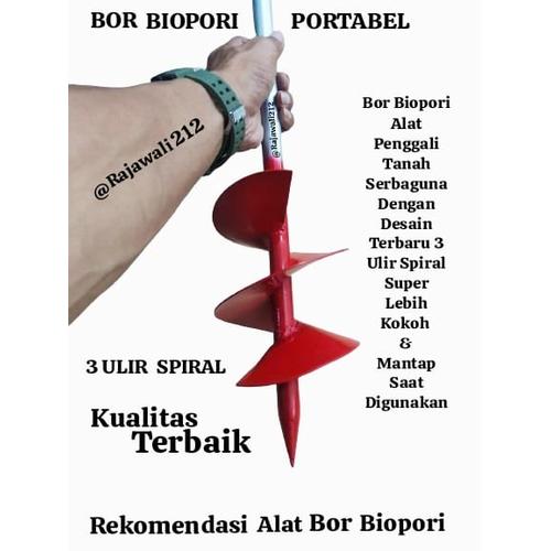 Jual Alat Gali Tanah Bor Biopori Spiral 3 Ulir / Bor Sumur Resapan ...