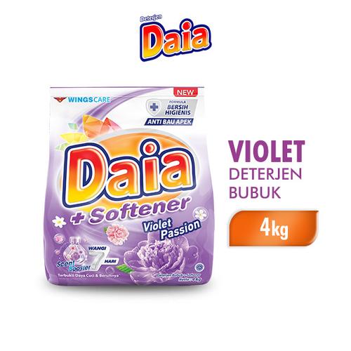 Promo Daia Deterjen + Softener kemasan Jumbo 4kg Wangi Violet Passion ...