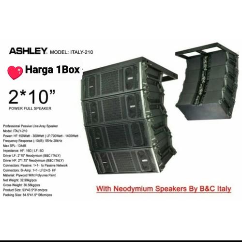 Jual Speaker Line Array Ashley ITALY 210 ORIGINAL Harga 1Box Garansi ...